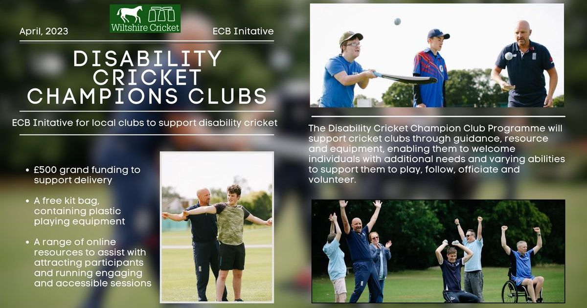 The ECB initiative helping local clubs support and deliver disability ...