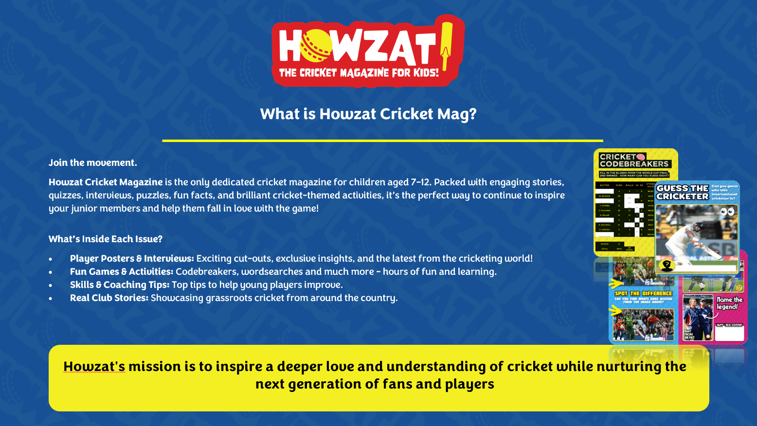 Introducing Howzat Cricket Magazine | Wiltshire Cricket